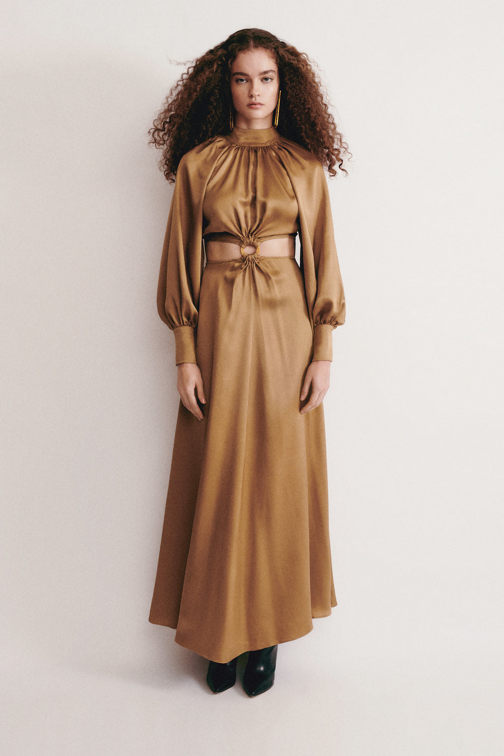 Oishi Dress in Upcycled Silk Satin | Olistic The Label